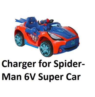 🔥🔥battery charger 6V AC DC Adapter For spider man super car Ride-On | eBay