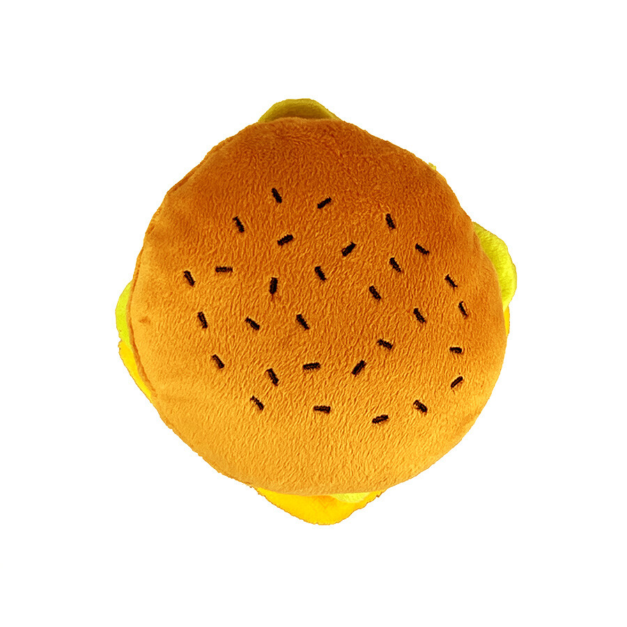 Plush Burger Dog Toy | eBay