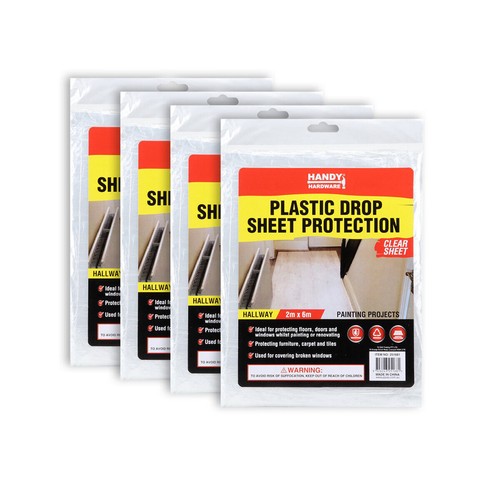 Durable Handy Hardware® Drop Sheet Hallway Narrow Areas Reusable Strong ...