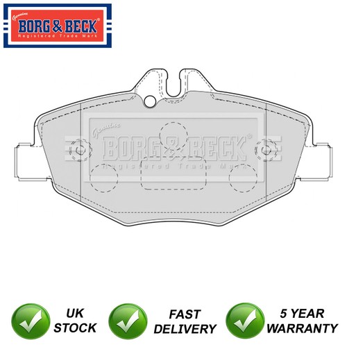 Brake Pads Set Front Borg & Beck Fits Mercedes E-Class 2002-2009 ...