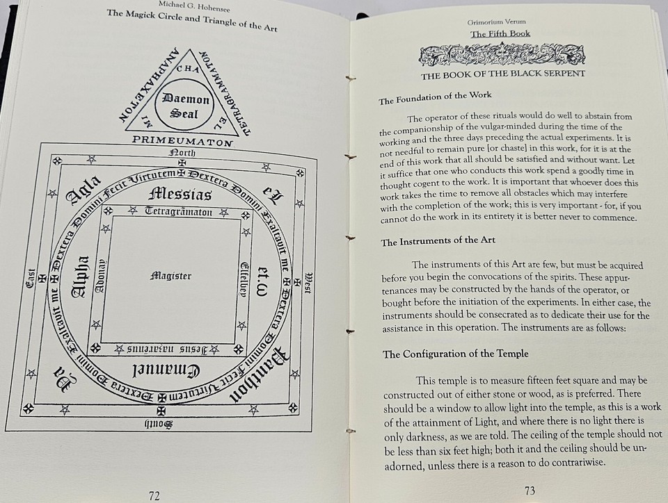 Grimorium Verum True Grimoire Leather Bound 1st Edition Devil Book ...