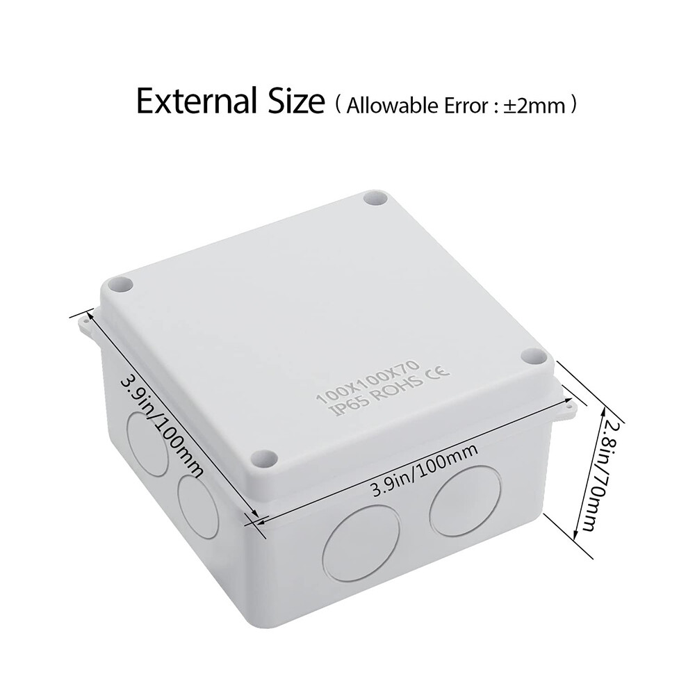 Project Box IP65 Waterproof Junction Box Reversed Holes Plastic ...