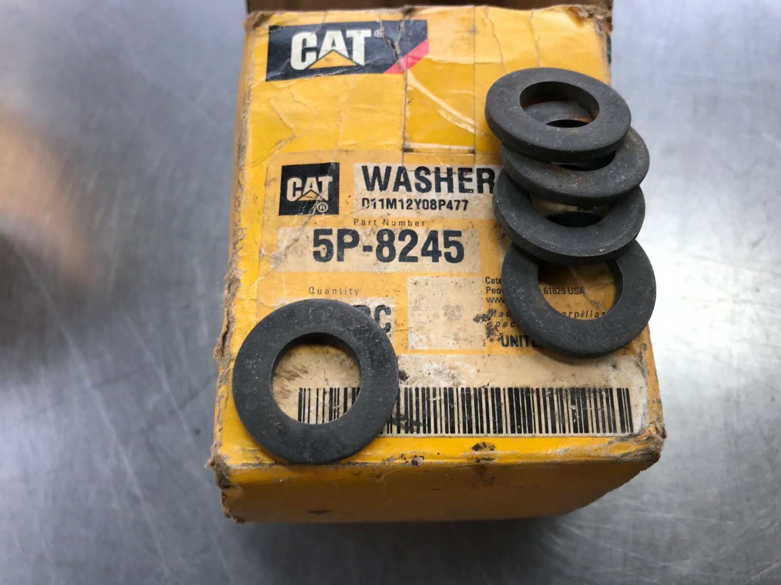 5P8245 GENUINE CAT BLANKING PLATE HARD WASHER QTY of 5 Caterpillar 5P ...