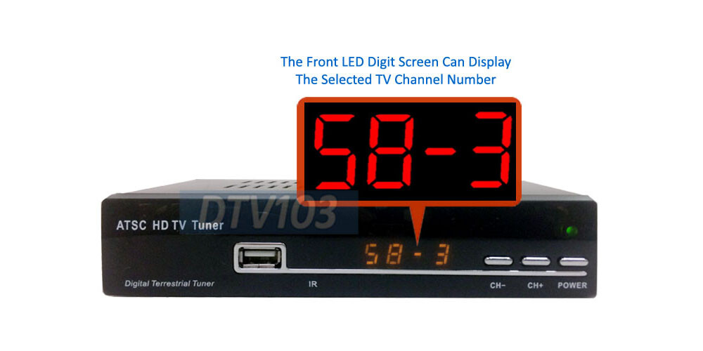 Over-The-Air Digital TV Antenna Receiver Box With Timer Recording EPG ...