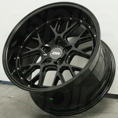 18" ESR CS11 Wheels 18x9.5 5x100 +35 Gloss Black Rims Set 4 | eBay