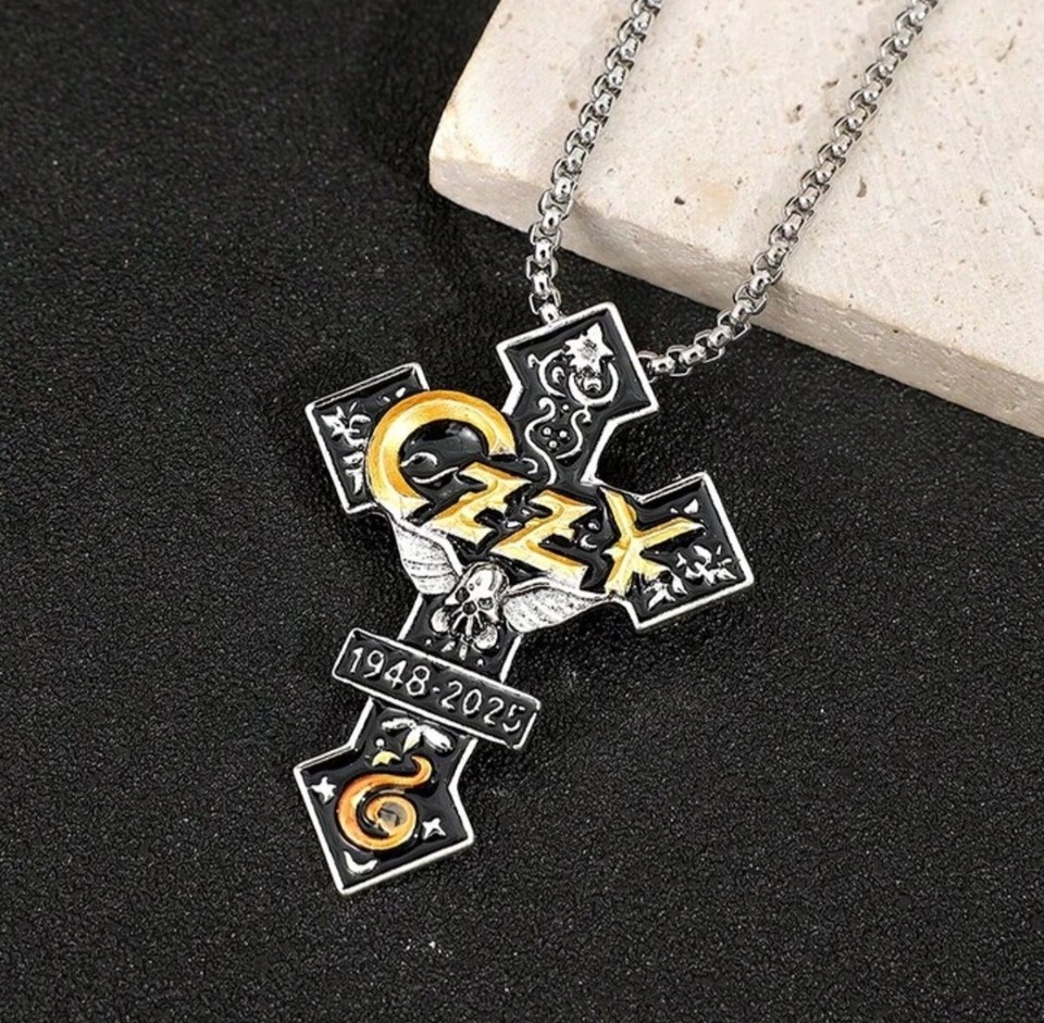 Gothic Cross Bat Czzy Ozzy Osborne Necklace Pendant Fashion Jewelry ...