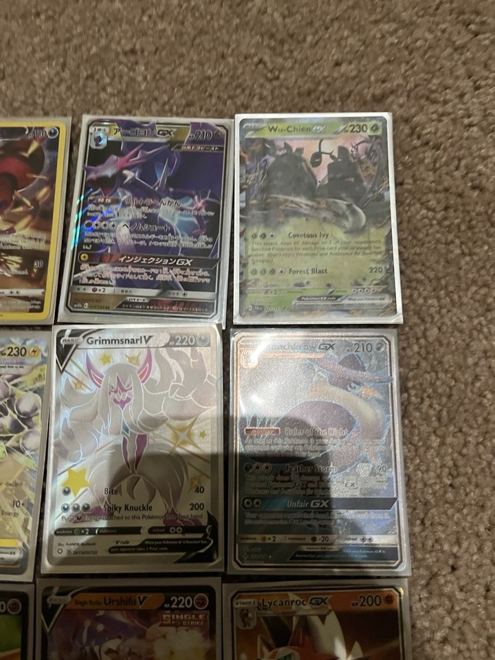 Pokémon TCG 15 Holo V GX VMAX Cards Lot Charizard Mewtwo Grimmsnarl | eBay