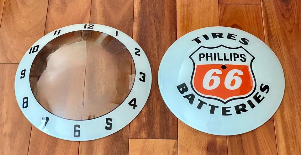 New Phillips 66 Advertising Double Bubble Clock Replacement Lenses | eBay