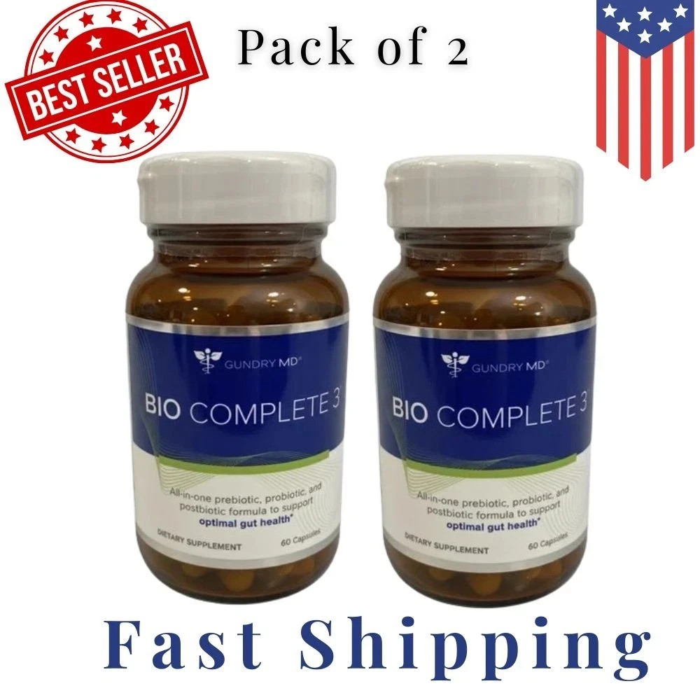 Gundry MD Bio Complete 3 Supplement 60 Capsules Optimal Gut Health ...