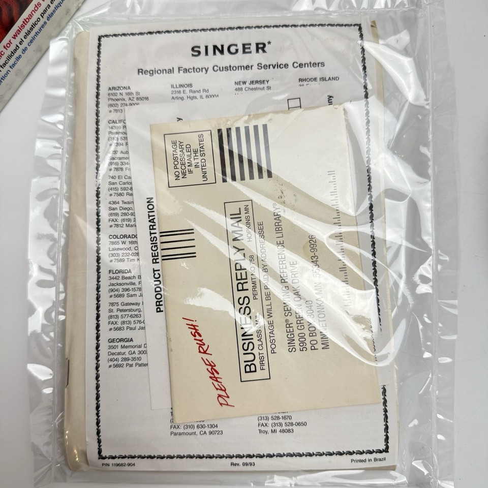 Singer 621B Sewing Machine 57820C w/ Manual Accessories Cover | eBay