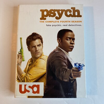 PSYCH: The Complete Fourth Season - 4-Disc DVD Set - Sealed, New ...