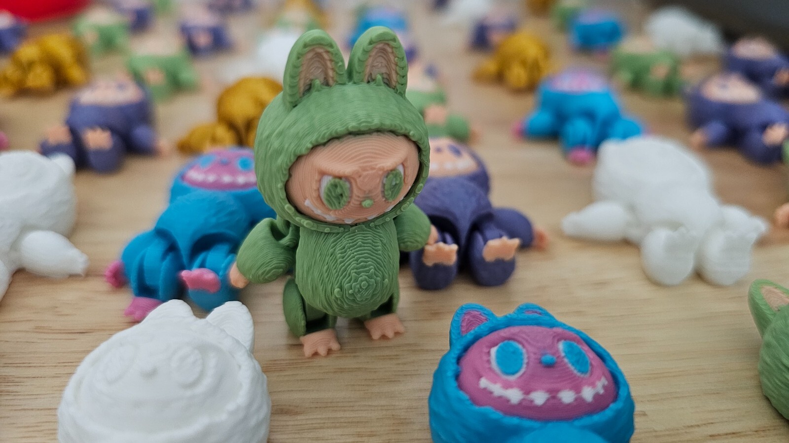 Mini Labubus 3D Print, Set of 10 | eBay