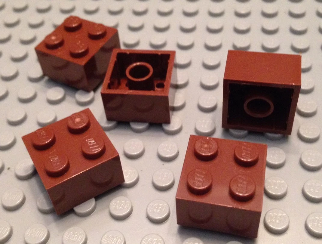 Lego Brick 2x2 Brown
