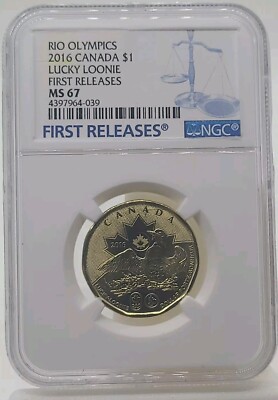 2016 CANADA $1 DOLLAR LUCKY LOONIE RIO OLYMPICS NGC MS 67 | eBay
