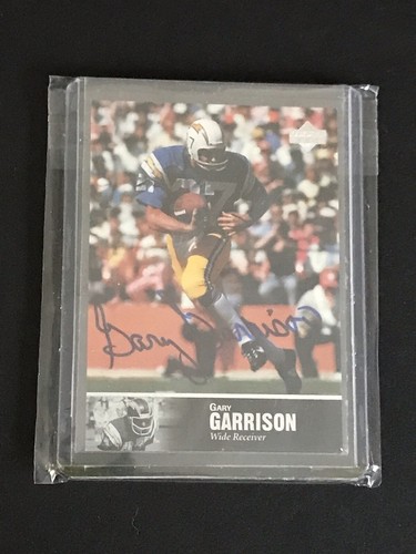 San Diego Chargers Gary Garrison Autographed Card | eBay