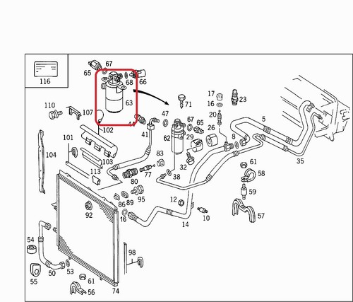 Mercedes W140, W461 – W463 G-Wagon Receiver Drier - 463 500 02 49 ...