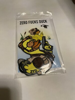 Zero f*cks Ducks ZFD Patch Dumpbox Hook&loop Gun Bowling Ball Glasses ...