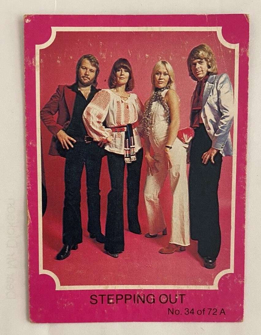 ABBA trading cards Australian Scanlens Pink series - Choose the card ...
