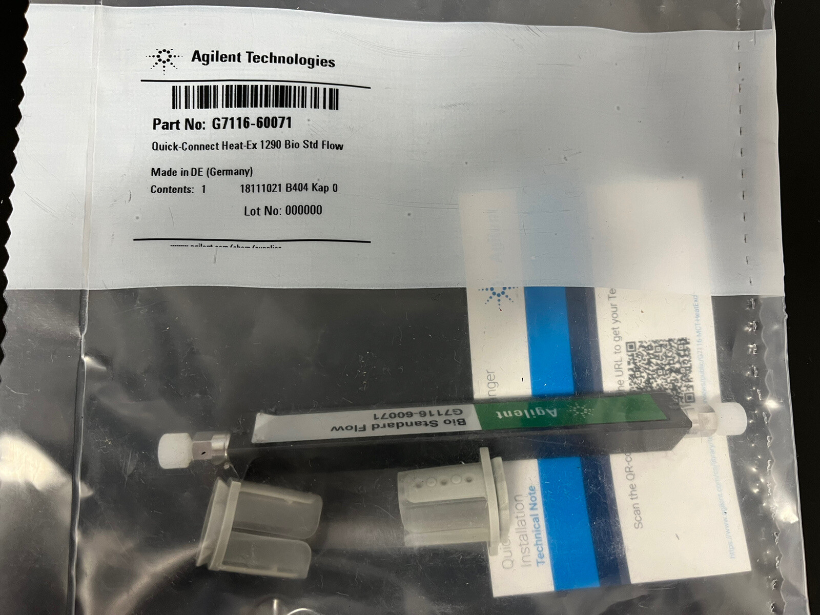 Agilent G7116-60071 Quick-Connect Heat-Exchanger for HPLC 1290 - FREE ...