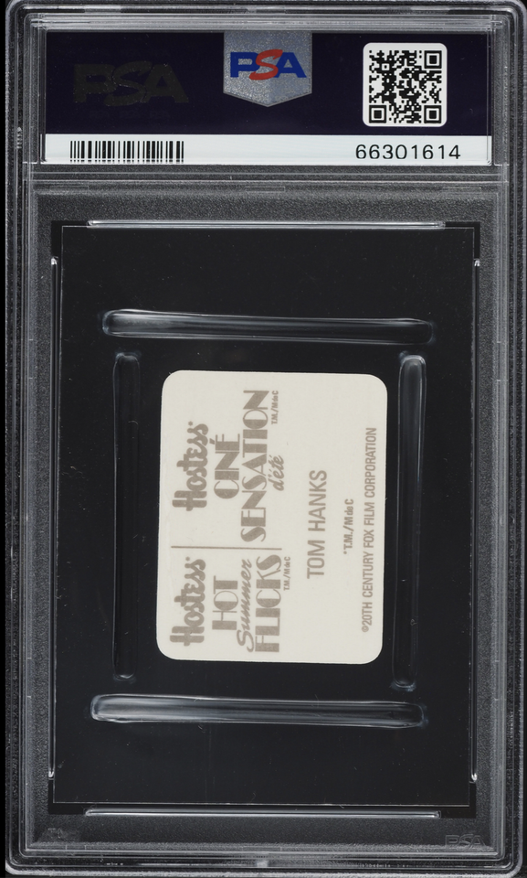 Tom Hanks 1988 Hostess Hot Summer Flicks Stickers ROOKIE #16 PSA 10 POP ...