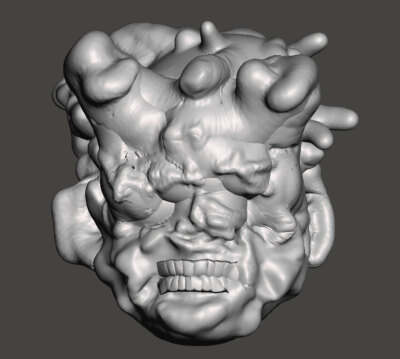 The Last of Us Infected Clicker v6 custom head for 4" 6" 7" 12" action ...