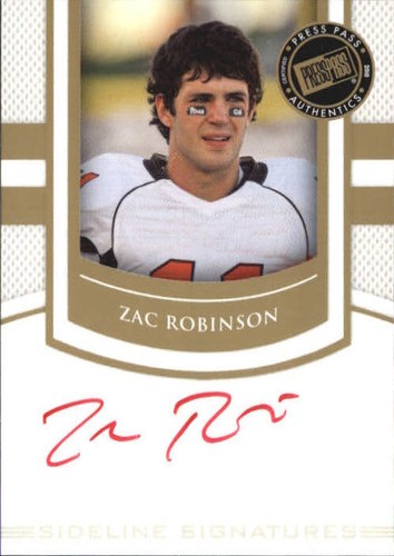 2010 Press Pass Portrait Edition - Sideline Signatures Gold Red Ink #SS ...
