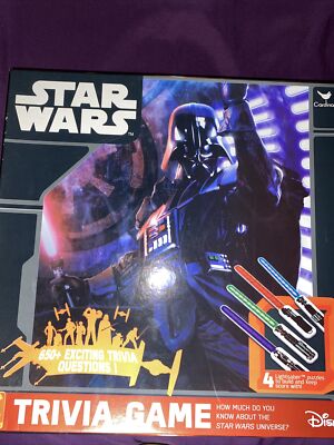 Star Wars Trivia Game 650+ Questions 4 Lightsaber Puzzles Cardinal NIB ...