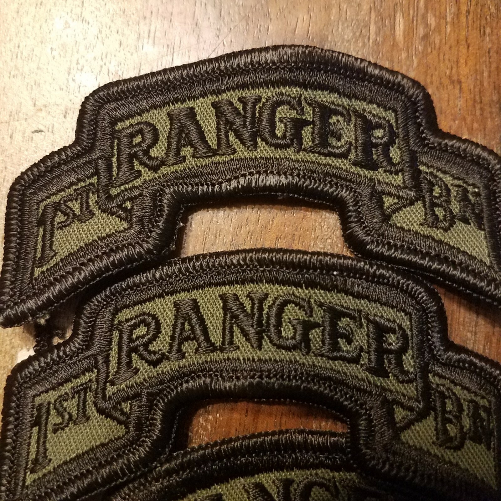 You get 4, 1st RANGER BATTALION SCROLL SUBDUED (BLACK ON OLIVE) NEW | eBay