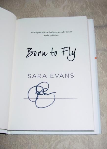 Country Music Star SARA EVANS Autographed / Signed "Born to Fly ...