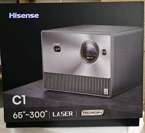 Hisense C1 4K UHD Triple Color RGB Laser Portable Mini Projector Dolby ...