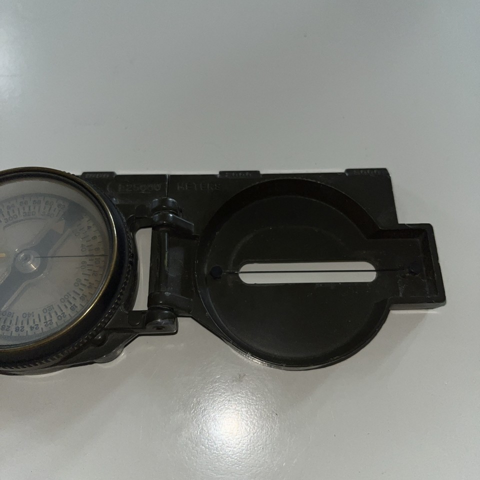 Vintage Waltham US Lensatic Compass Magnetic Vietnam Army Military ...
