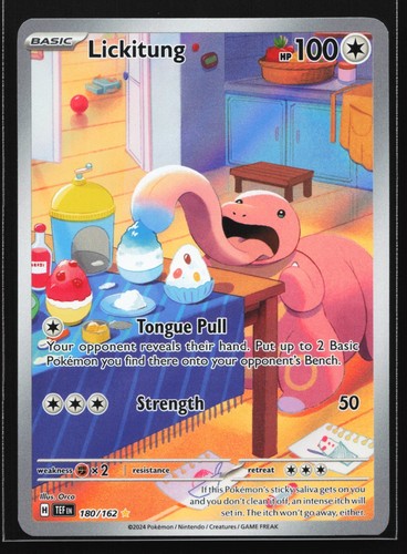 Pokemon Lickitung 180/162 Temporal Forces Illustration Rare Holo NM | eBay