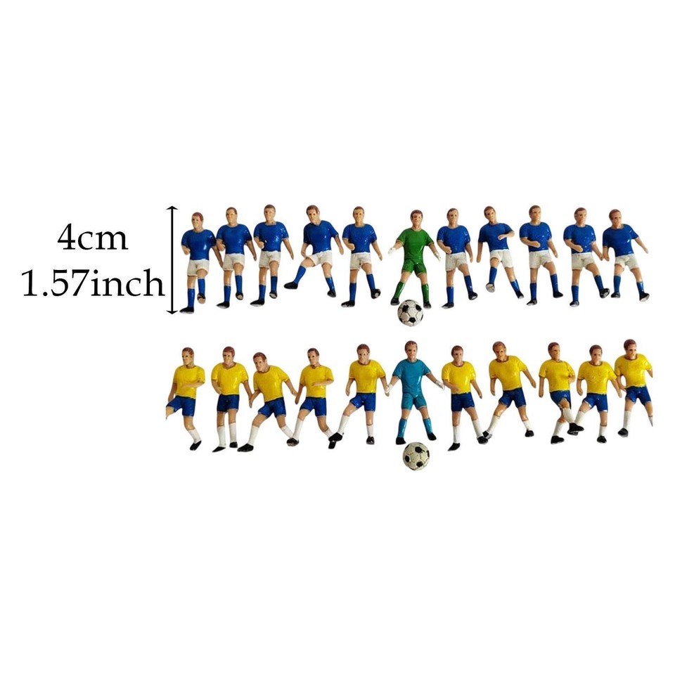 22Pcs Miniature Football Player Figures for Micro Landscape Miniature ...