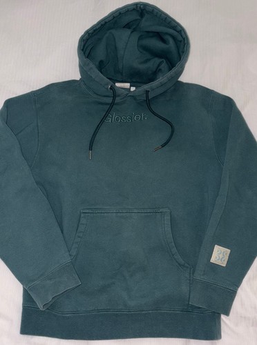 Glossier Hoodie Womens Size XS Limited Edition Embroidered Soft Sage RN ...