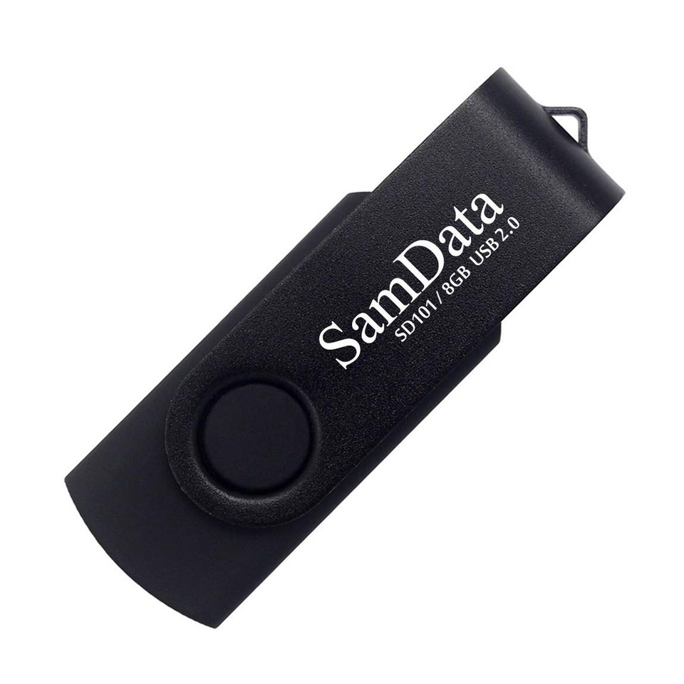 USB Flash Drive 8GB 1 Pack USB 2.0 Thumb Drive Swivel Memory Stick Data ...