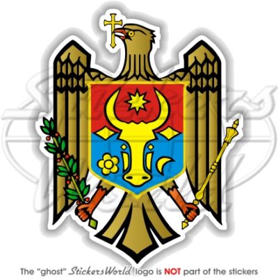 MOLDAVIE Armoiries Blason MOLDOVAN 4" (100mm) Vinyle Sticker ...