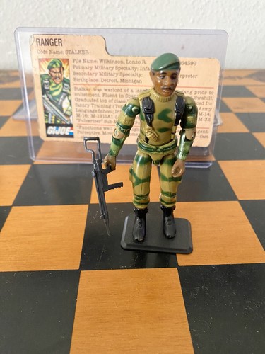 GI JOE Stalker v1 / 1982 / 100% complete / file card / ARAH / Straight ...
