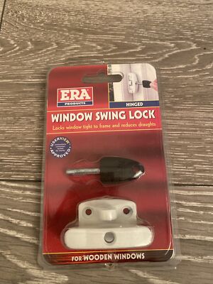 New Era White Window Swing Lock For Hinged Wooden Windows 2809-12 | eBay UK