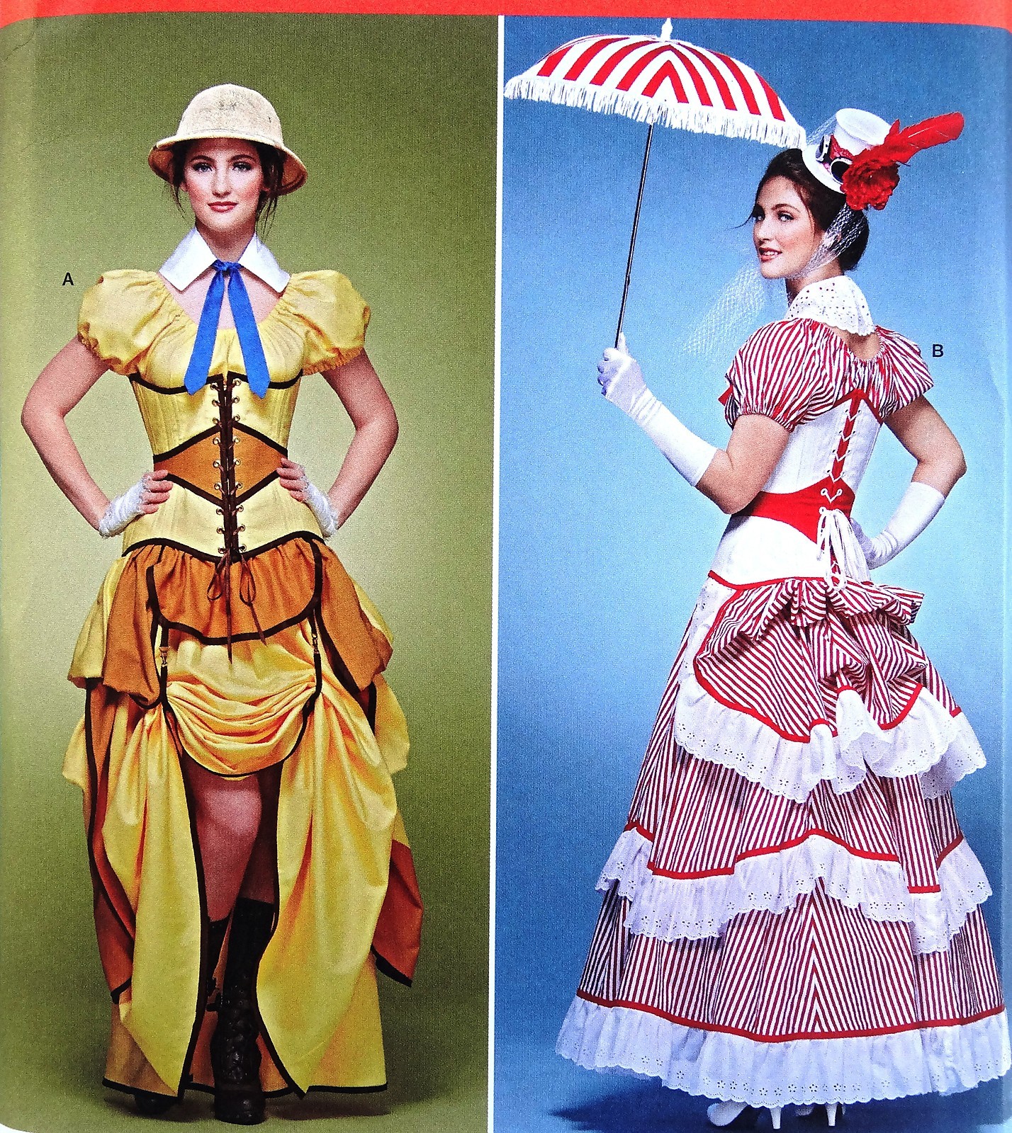 Simplicity 8159 Sewing Pattern TOP CORSET SKIRT BUSTLE sew POPPINS JANE ...