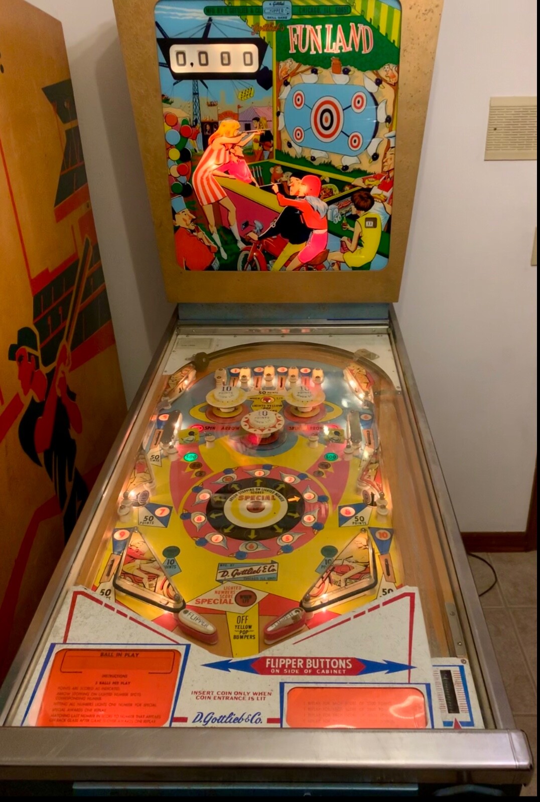 Fun Land Pinball Arcade Machine | eBay