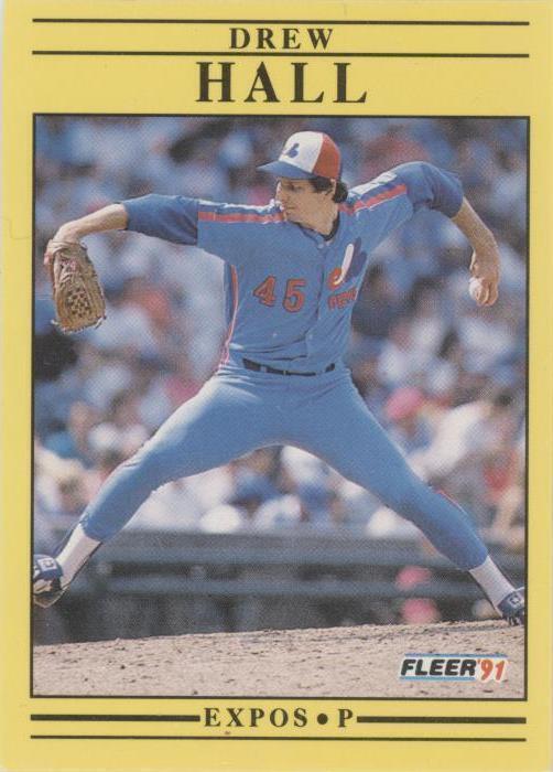 1991 Fleer - Drew Hall #236 for sale online | eBay
