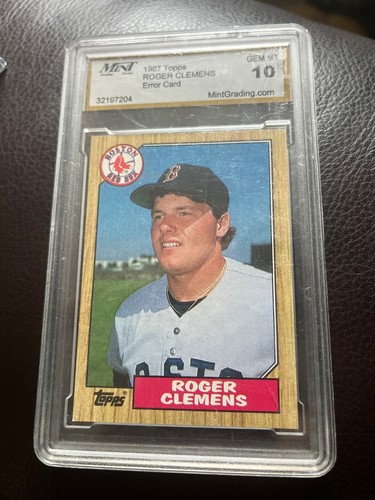 1987 topps Roger Clemens error card | eBay