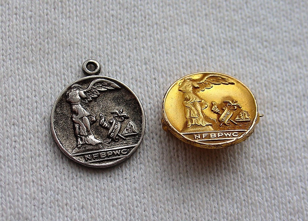 Vtg NFBPWC Lot Natl Federation Professional Women Club Sterling Charm ...