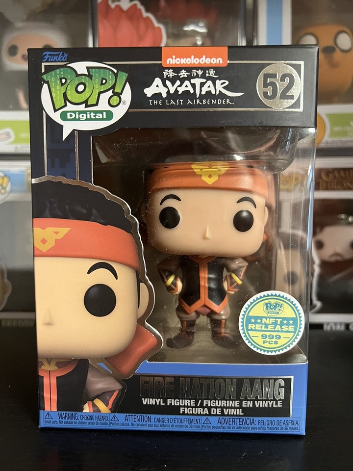 Funko Pop! Digital Avatar: The Last Airbender 52 Fire Nation Aang Grail ...