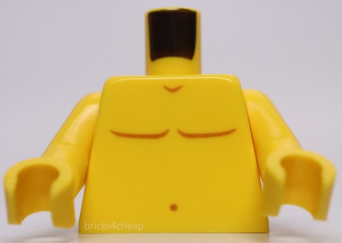 Lego Yellow Torso Bare Chest Body Lines Navel Duckling Tattoo Circle ...