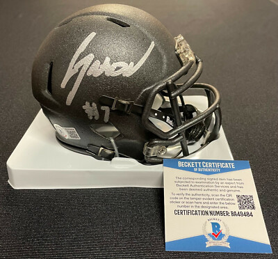 C.J. STROUD SIGNED OHIO STATE BUCKEYES POWDERED BLACK MINI HELMET ...