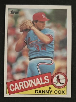 1985 Topps Danny Cox Baseball Card #499 Cardinals Pitcher VG O/C | eBay ...