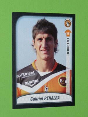 #203 GABRIEL PENALBA LORIENT MERLUS MOUSTOIR PANINI FOOTBALL FOOT 2009 ...