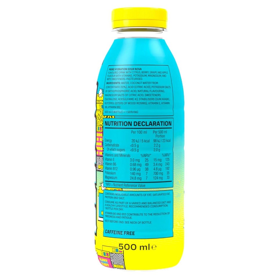 Prime Hydration Sour Nova Limited Edition SourNova New Flavour `Drink ...