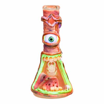 12.5" Glow in the Dark Monster Spooky Scary Beaker Water Bong Hookah ...